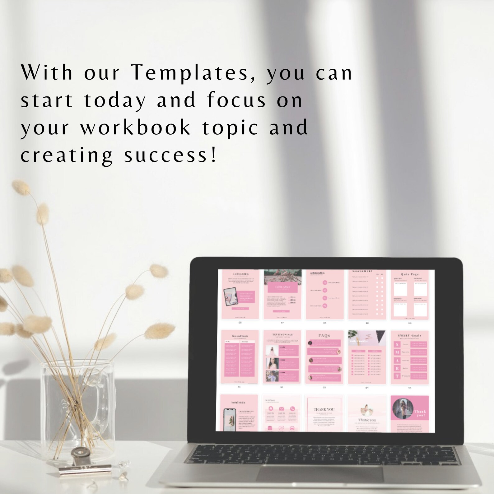 Canva Ebook Template Pink Workbook Template Ebook Pdf Ebook Cover ...