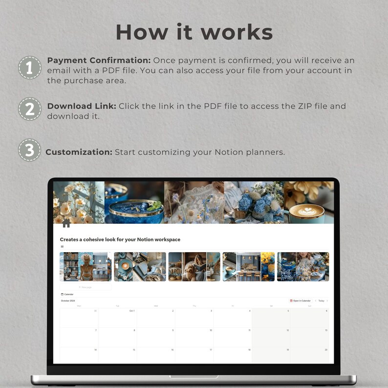 Aesthetic Notion Covers Minimalist Notion Covers PNG & JPG Boho Notion ...