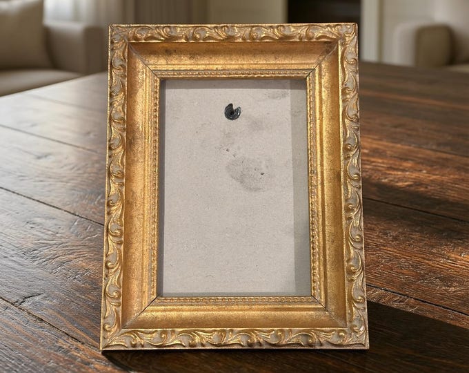 Vintage Ornate Gold Small Picture Frame - Etsy