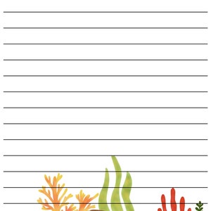 Under the Sea Stationery Set (digital Download) - Etsy