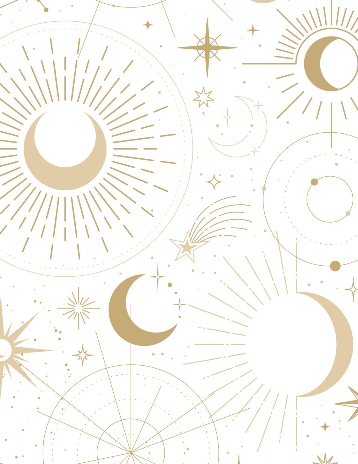 Celestial Moon & Stars Stationary Set (PNG Digital Download) - Etsy