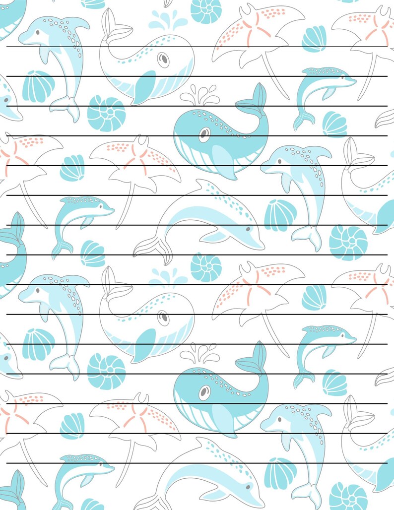 Under the Sea Stationery Set (digital Download) - Etsy