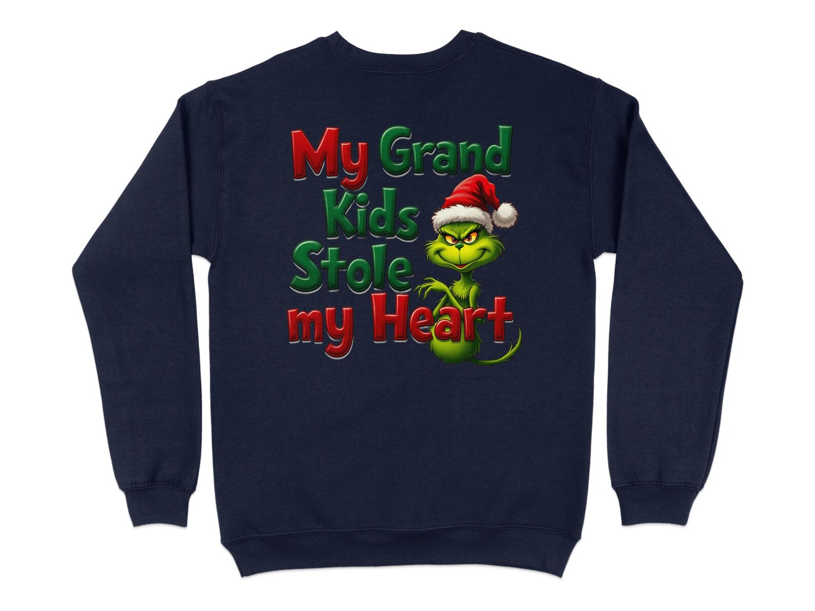 Fun Grandma Christmas Sweatshirt, Grinch Themed Holiday Shirt, Festive ...