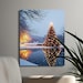 Christmas Tree Reflection Canvas Art, Snowy Winter Scene (16x20) - Etsy