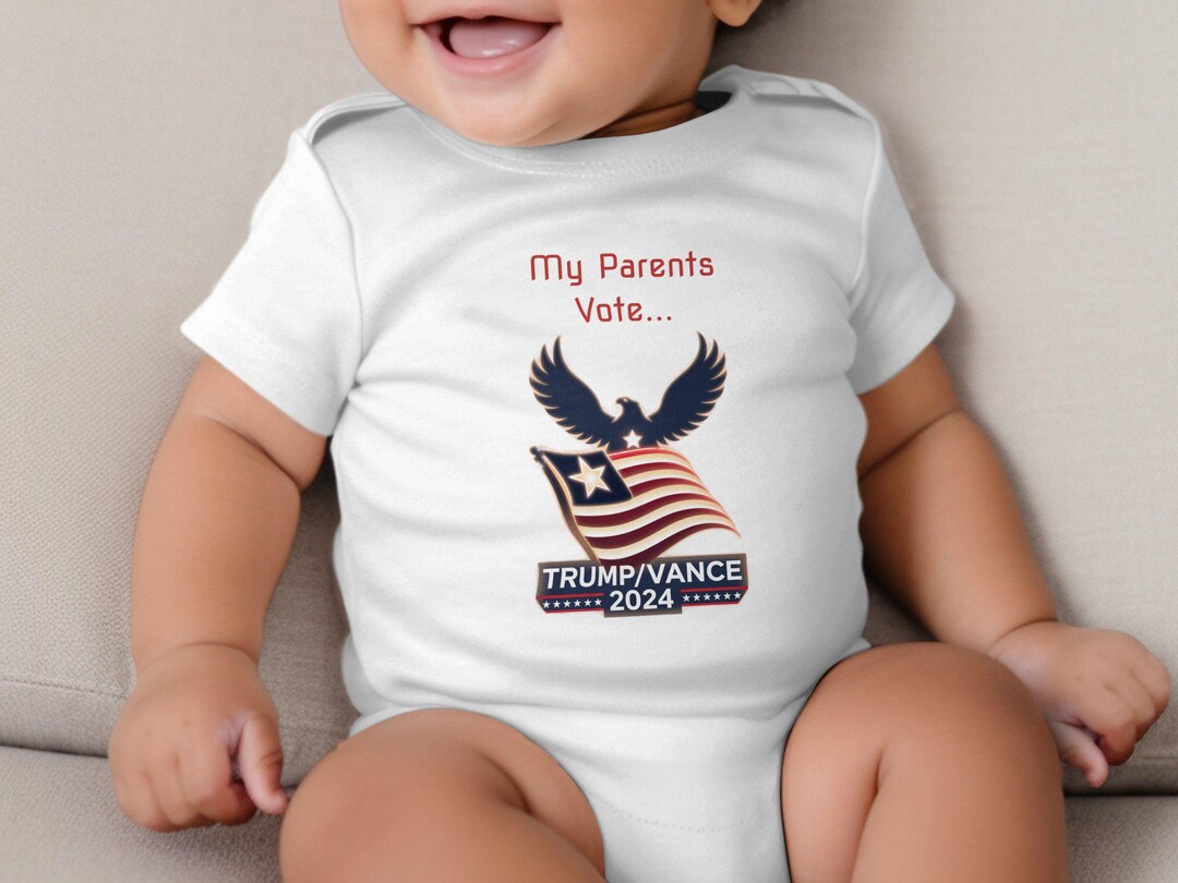 Trump Vance 2024 Baby Onesie, Patriotic Infant Bodysuit, My Parents ...