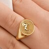 Gold Chi Rho Signet Ring, Christogram Signet Ring, Roman Catholic ...