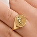 Gold Chi Rho Signet Ring, Christogram Signet Ring, Roman Catholic ...