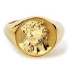 Gold Chi Rho Signet Ring, Christogram Signet Ring, Roman Catholic ...