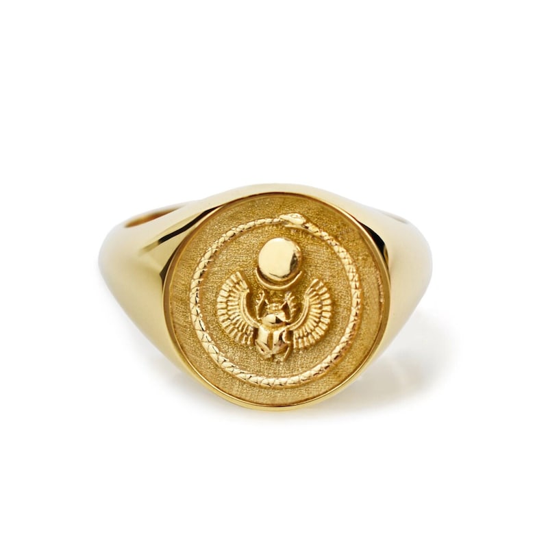 Gold Scarab Ring - Etsy