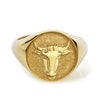 Gold Chi Rho Signet Ring, Christogram Signet Ring, Roman Catholic ...