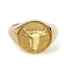 Gold Chi Rho Signet Ring, Christogram Signet Ring, Roman Catholic ...