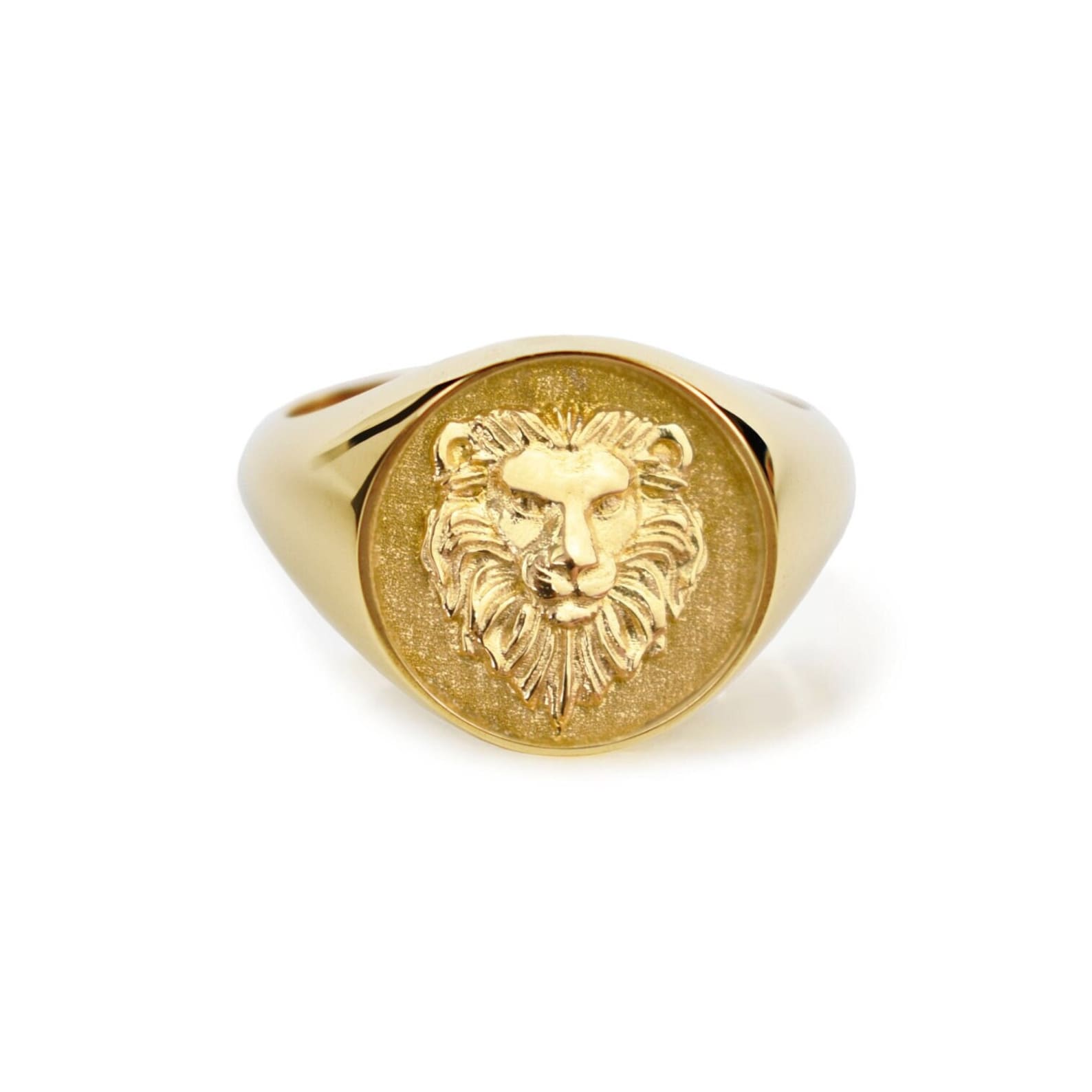Gold Lions Head Signet Ring, Lion of Judah Ring, Judah Ring Men, Mens ...