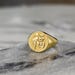 14K Gold Chinese Fu Signet Ring: Personalized Fortune Jewelry - Etsy
