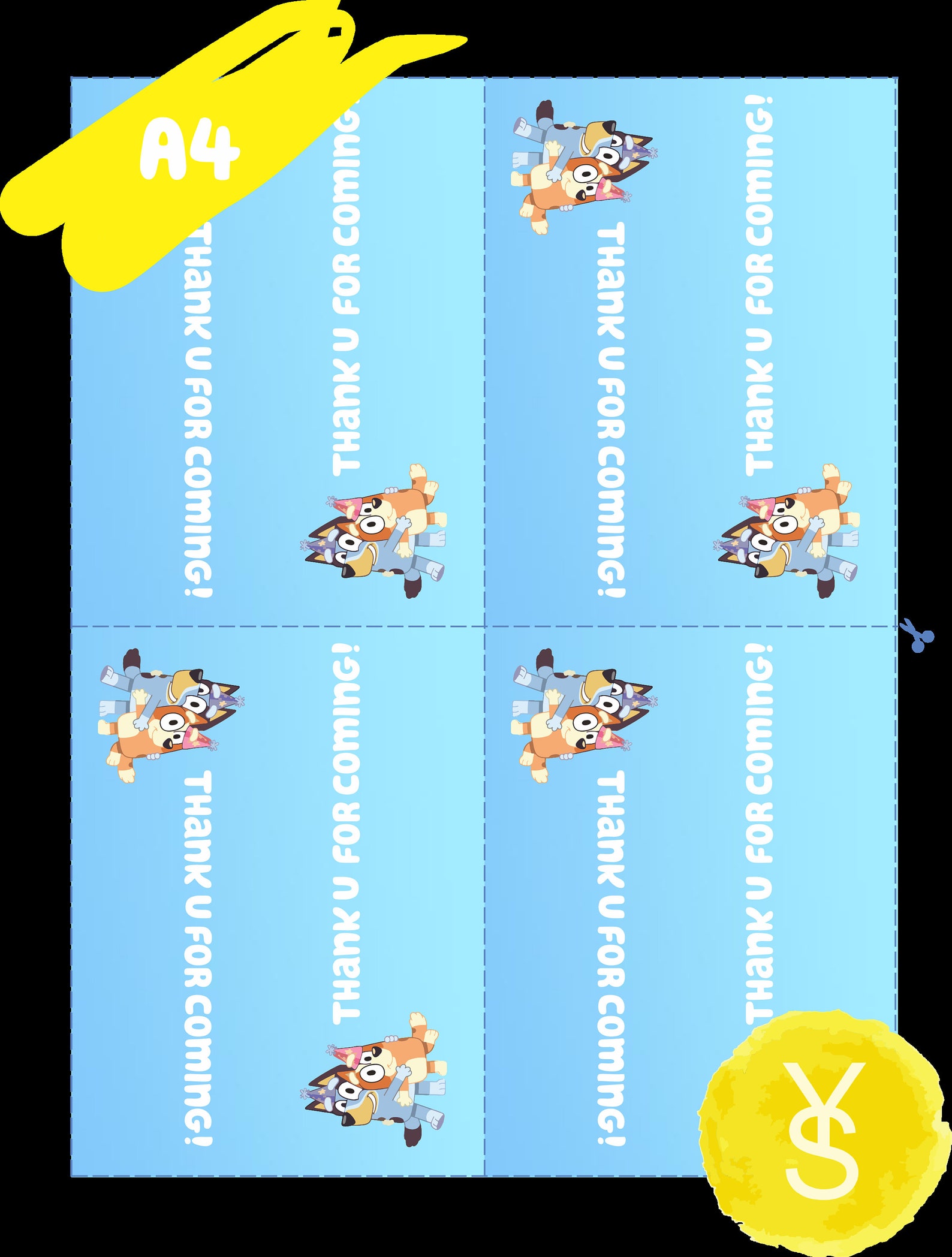 Printable Printable Party Favors Bluey Themed Party Bluey - Etsy Canada