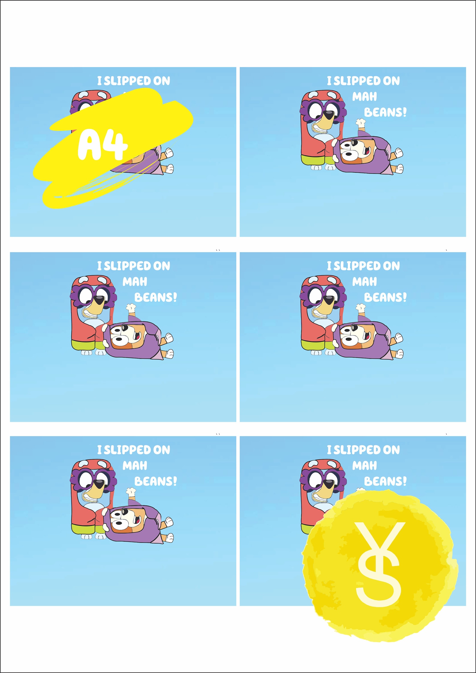 Printable Printable Party Favors Bluey Themed Party Bluey - Etsy Canada