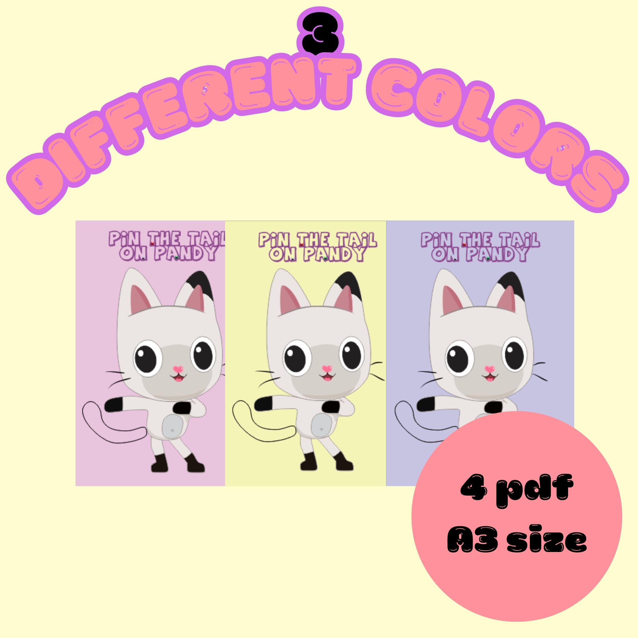 Pin Tha Tail on Pandy Paws - Gabby's Dollhouse Themed Party - Printable ...