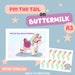Printable Pin the Tail on Unicorn buttermilk Bluey Games Bluey Themed ...