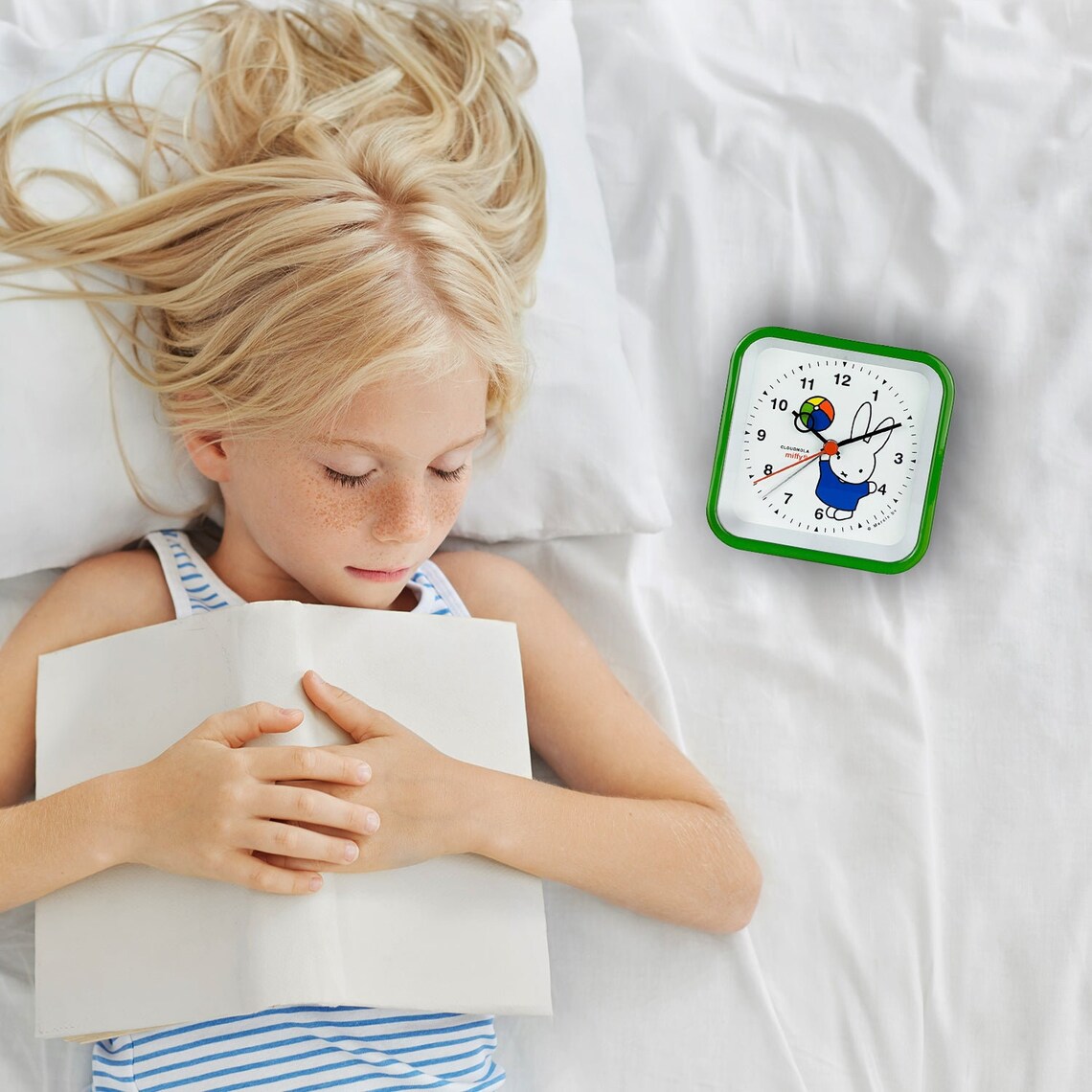 Miffy Green Alarm Clock Nijntje Analog Timepiece LED Light Snooze ...
