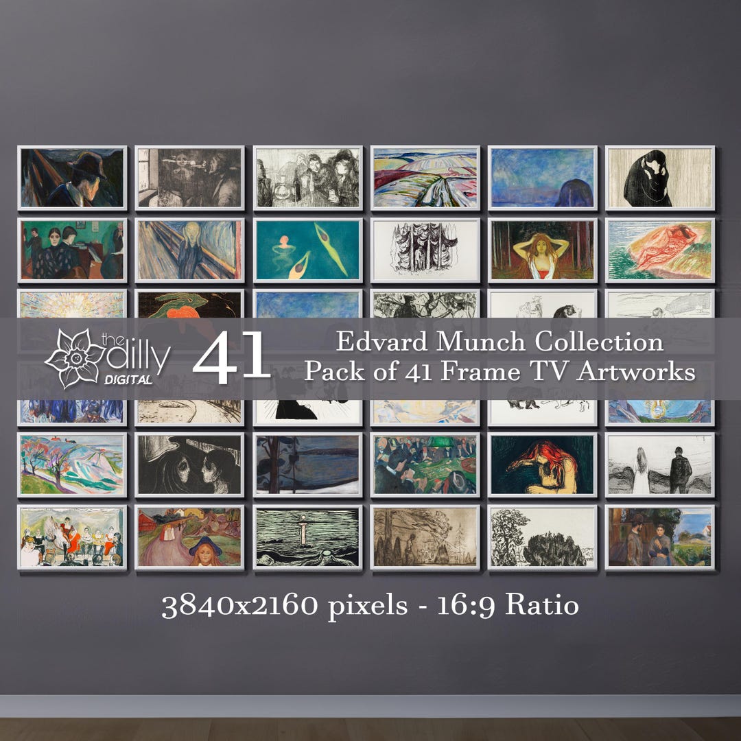 Samsung Frame TV Art | Edvard Munch Collection | 41 Digital Artworks ...