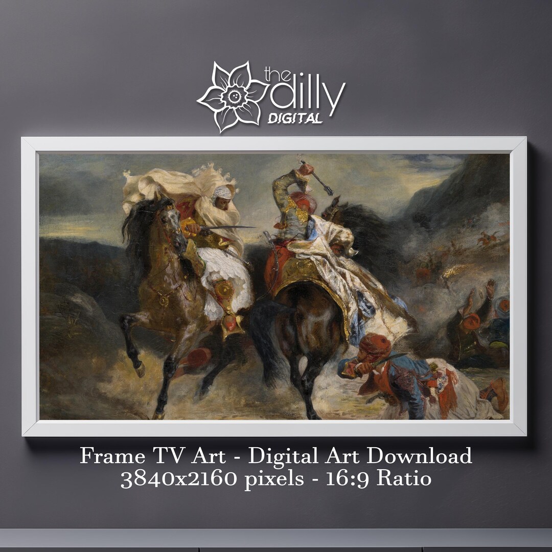Samsung Frame TV Art | Combat Between the Giaour and the Pasha | Eugene ...