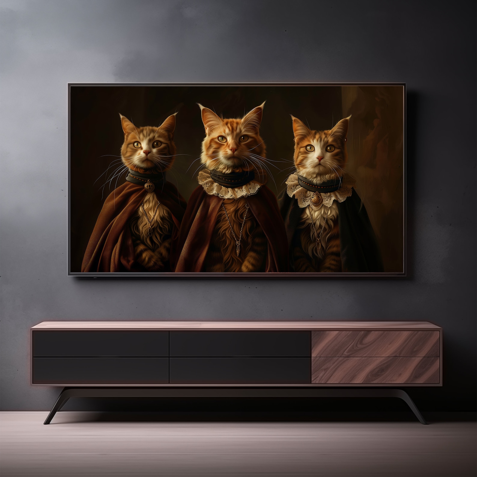 Samsung Frame TV Art | Renaissance Cats | Digital Download | Classical ...