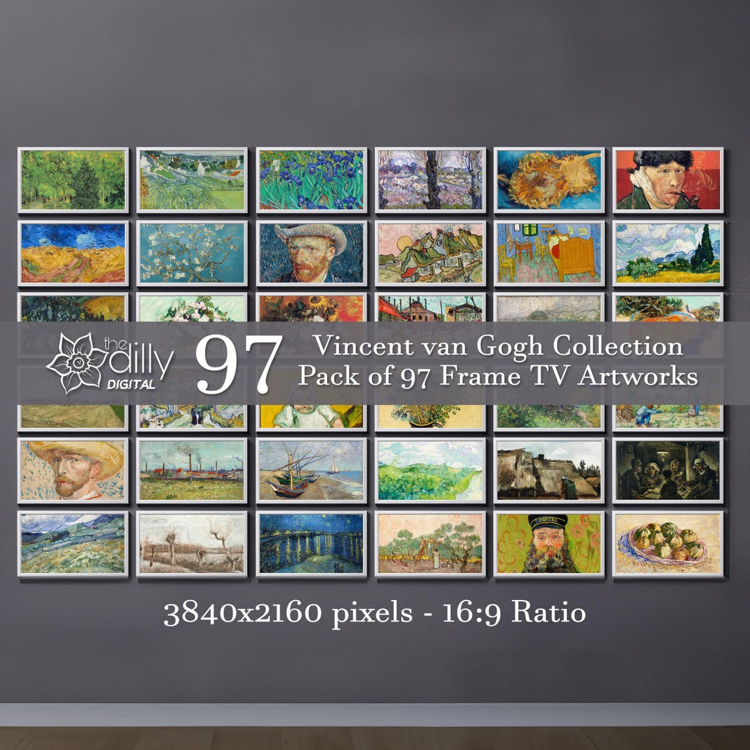 Samsung Frame TV Art | Vincent Van Gogh Collection | 97 Digital ...