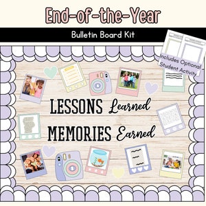 Memories End of School Year Bulletin Board Kit Classroom Door Display ...
