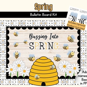 Spring Bulletin Board Kit Classroom Library Door Display Class Decor ...
