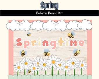 Spring Bulletin Board Kit Classroom Library Door Display Class Decor ...