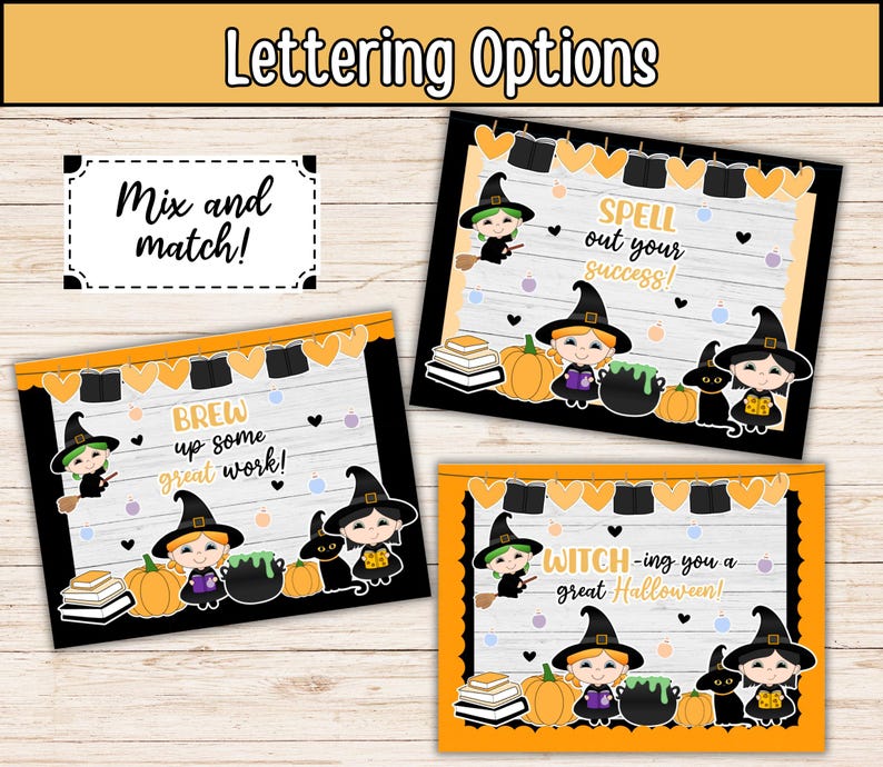 Halloween Bulletin Board Kit | October Door Classroom Decor | Printable ...