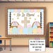 He is Risen Easter Bulletin Board Kit April March Printable Religious ...