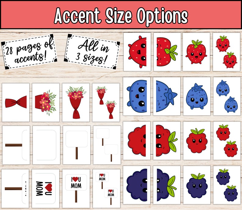 Happy Mother's Day May Bulletin Board Kit Mummy Fruit Bulletin Board ...