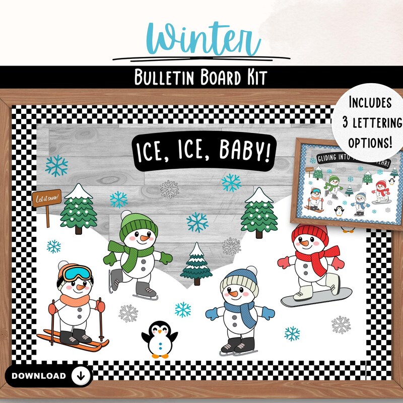 Winter Bulletin Boards - Etsy
