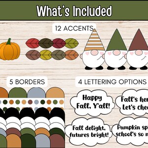 Fall September Bulletin Board Kit | Classroom Door | Display Class ...