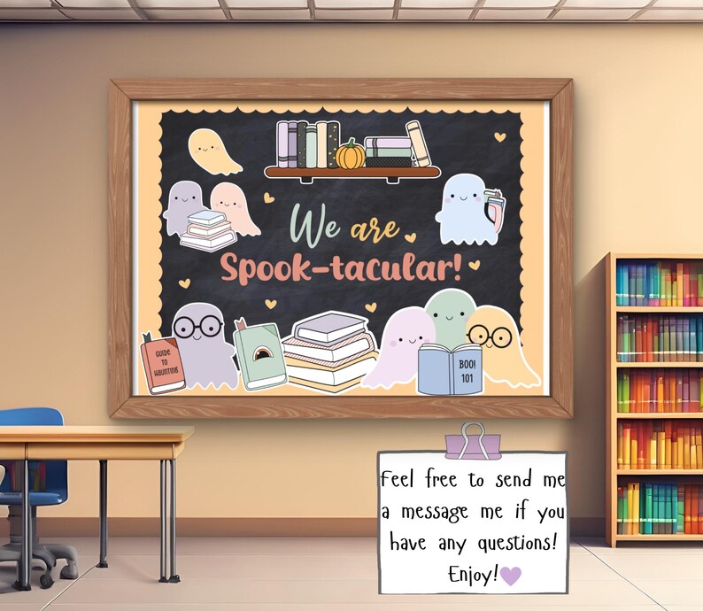 Halloween Bulletin Board Kit | October Door Classroom Decor | Printable ...