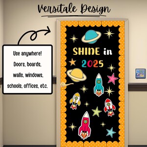 New Year 2025 Bulletin Board Kit, Motivational Inspirational January ...