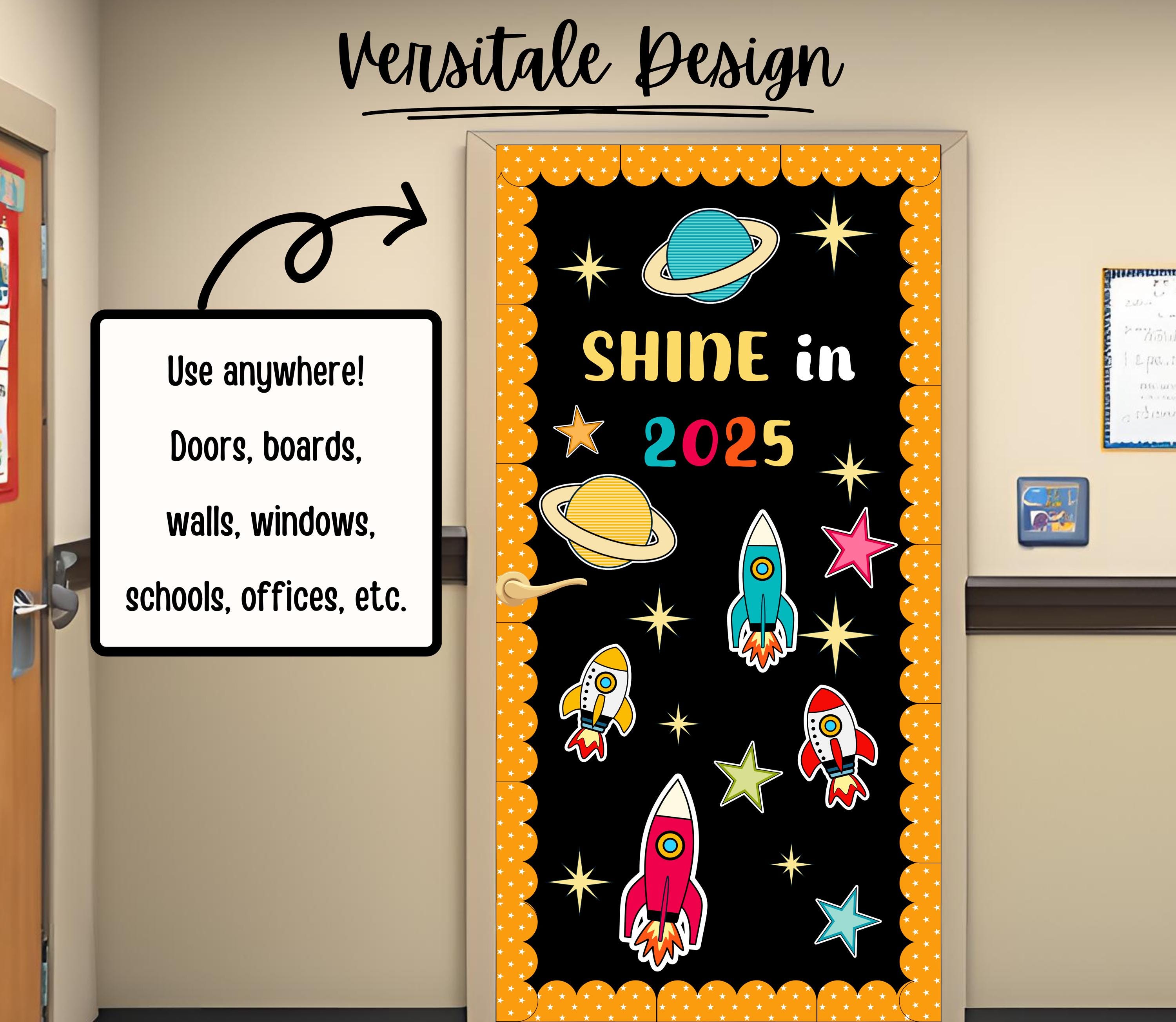 New Year 2025 Bulletin Board Kit, Motivational Inspirational January ...