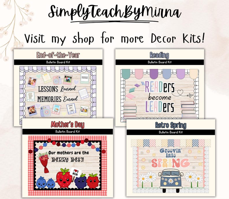 Kindness Decor Bulletin Board Kit Door Decorations Classroom ...