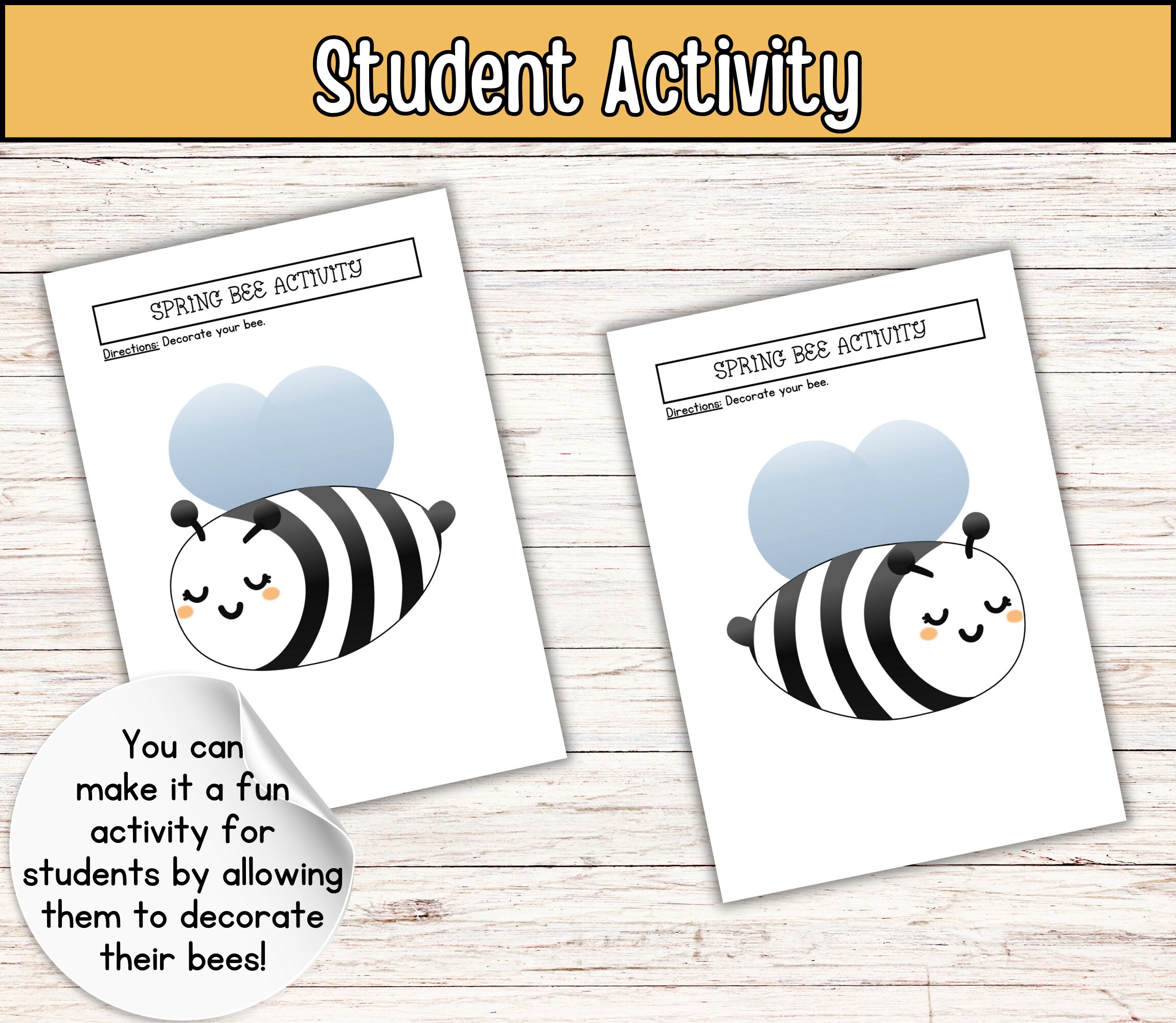 Spring Bulletin Board Kit Classroom Library Door Display Class Decor ...