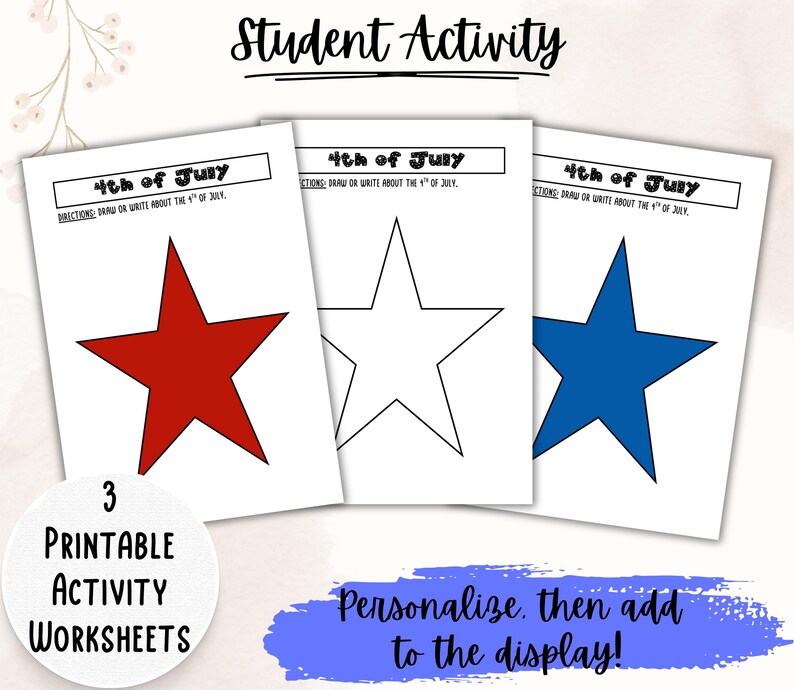 4th of July Bulletin Board Kit | Patriotic Classroom Door | Display ...