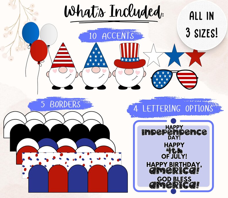 4th of July Bulletin Board Kit | Patriotic Classroom Door | Display ...