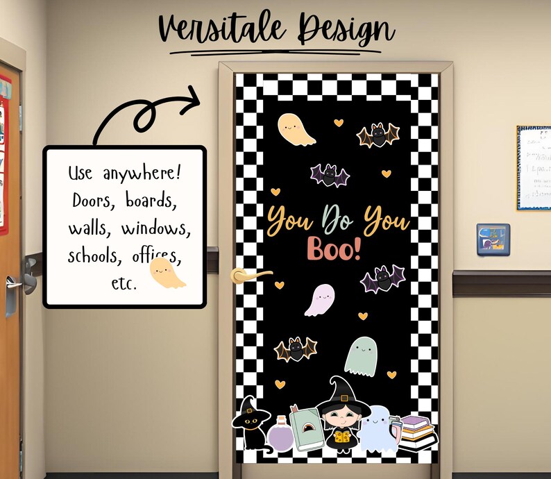 Halloween Bulletin Board Kit | October Door Classroom Decor | Printable ...