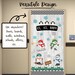 Winter Sports Bulletin Board Kit, New Year Snowman Skiing Snowboarding ...
