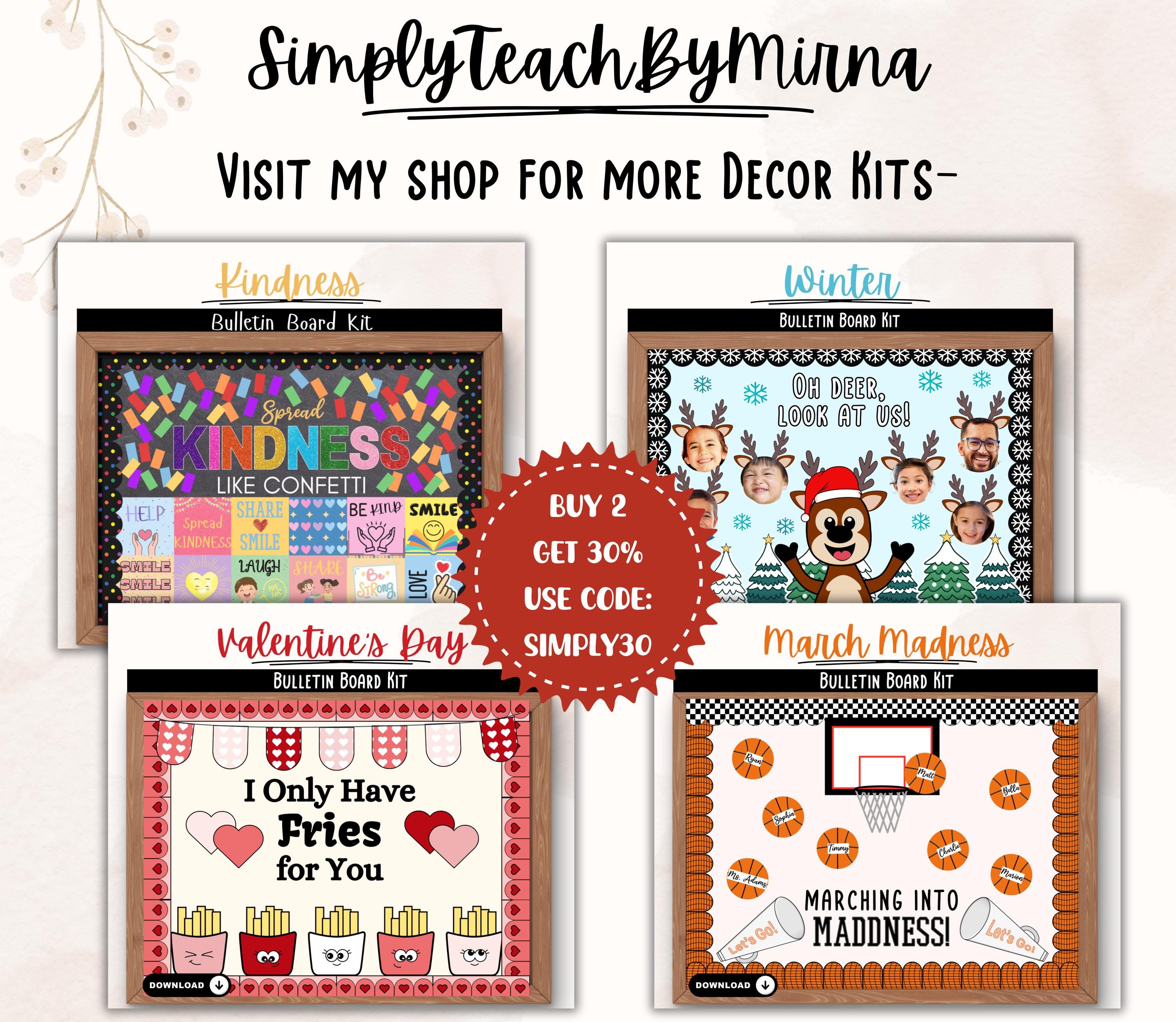 Reading Bulletin Board Kit | Classroom Library Door Decor | Book ...