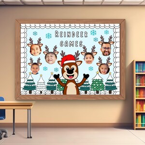Winter December Christmas Bulletin Board Kit, School Door Decor ...