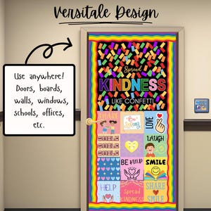 Kindness Decor Bulletin Board Kit Door Decorations Classroom ...