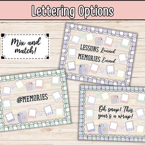 Memories End of School Year Bulletin Board Kit Classroom Door Display ...