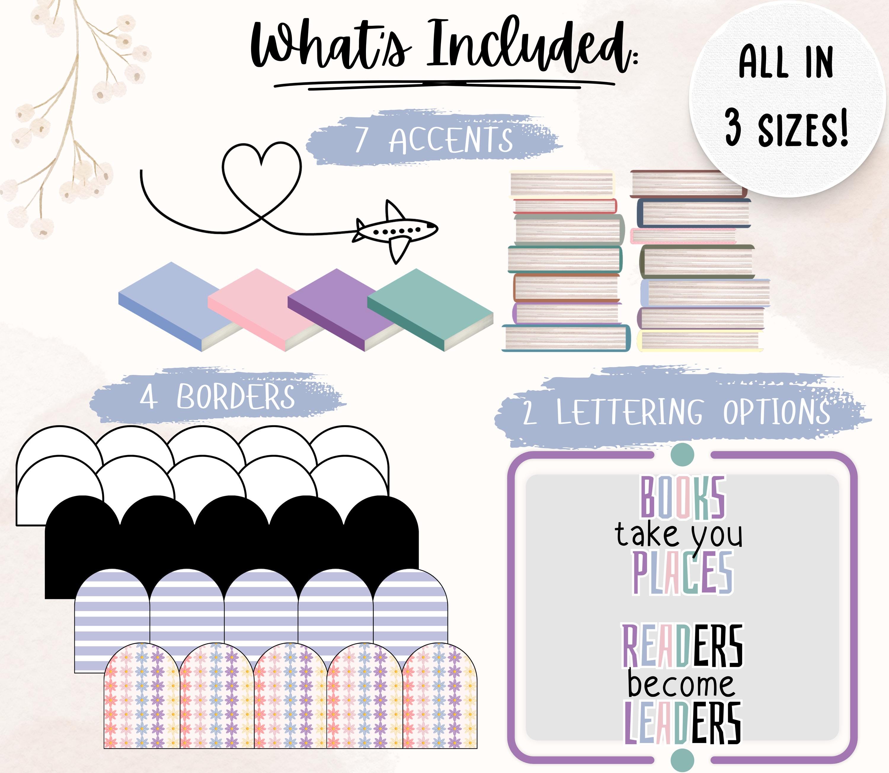 Reading Bulletin Board Kit | Classroom Library Door Decor | Book ...