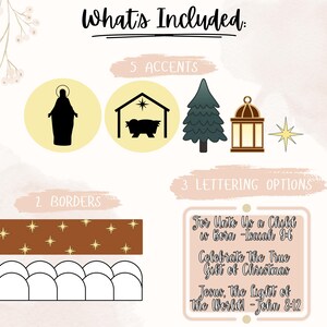 Jesus Christmas Christian Bulletin Board Kit, Winter December School ...