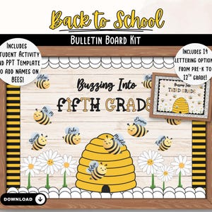 Back to School Bulletin Board Kit | Welcome Back Classroom Door Display ...